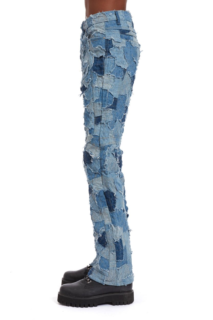 DENIM BORO MOTO PANT – WHO DECIDES WAR
